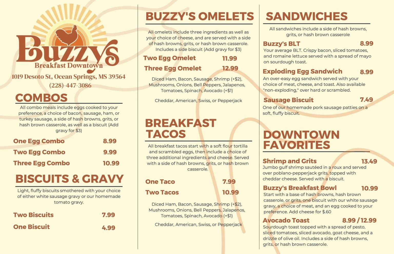 Buzzy's Breakfast | Ocean Springs Breakfast & Brunch